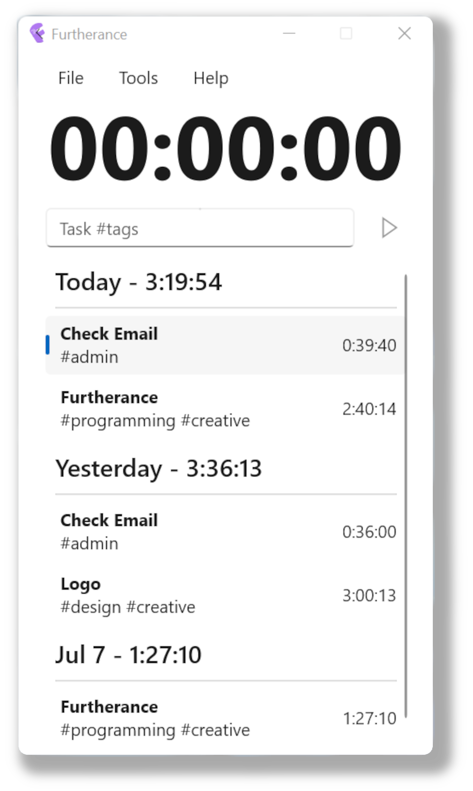 GitHub - unobserved-io/furtherance-winui: Furtherance for Windows